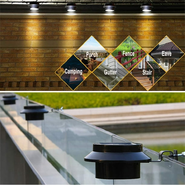 Eave light,Eaves Wall Fence Solar Rail Park Solar Powered Wall Fence ...