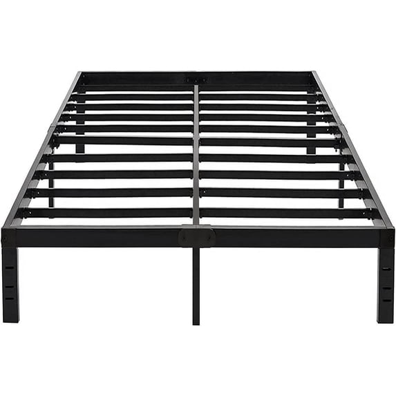 Eavesince 14 Inch Full Size Metal Bed Frame, Heavy Duty Steel Slat ...