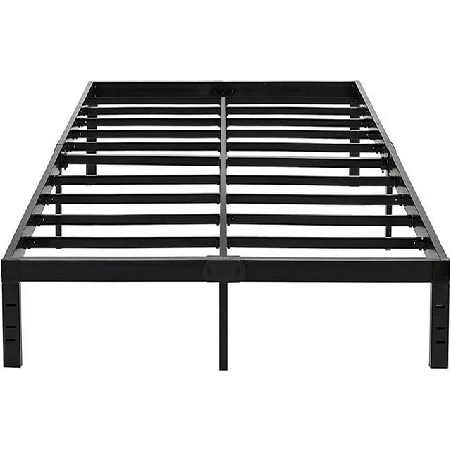 Eavesince Sturdy Steel Bed Frame, 14 inches Queen Size, No Box Spring ...