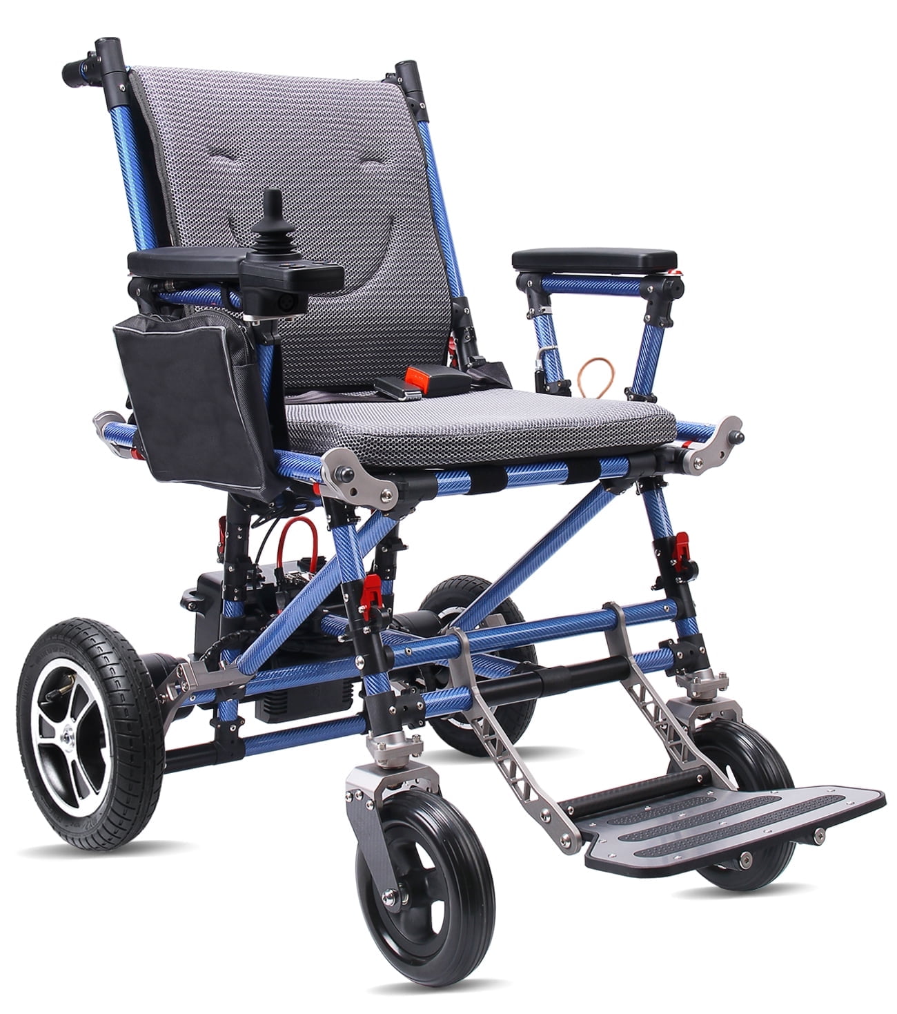 EazinGo Lightweight Foldable Electric Wheelchair, Carbon Fiber, Compact ...