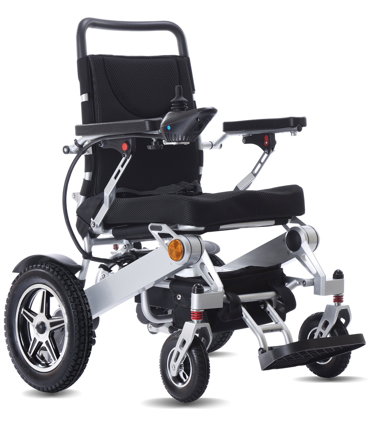 EazinGo Foldable Motorized Lightweight Travel Wheelchair, Portable ...