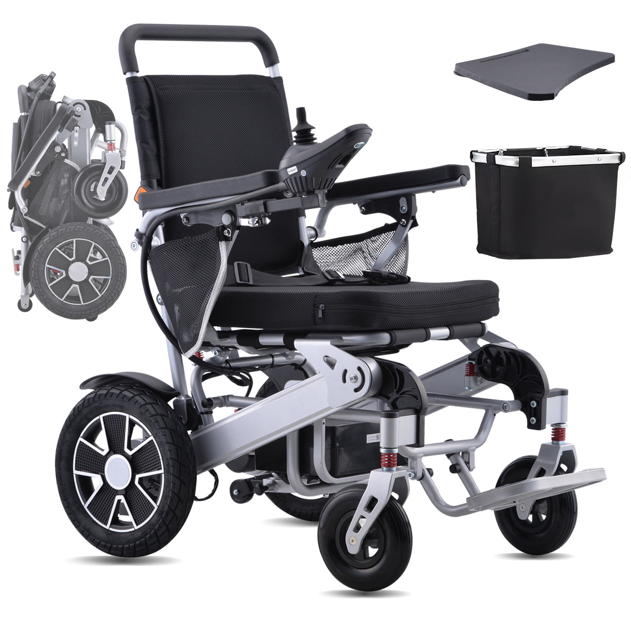 EazinGo Lightweight Electric Wheelchairs for Adults, Folding Portable ...