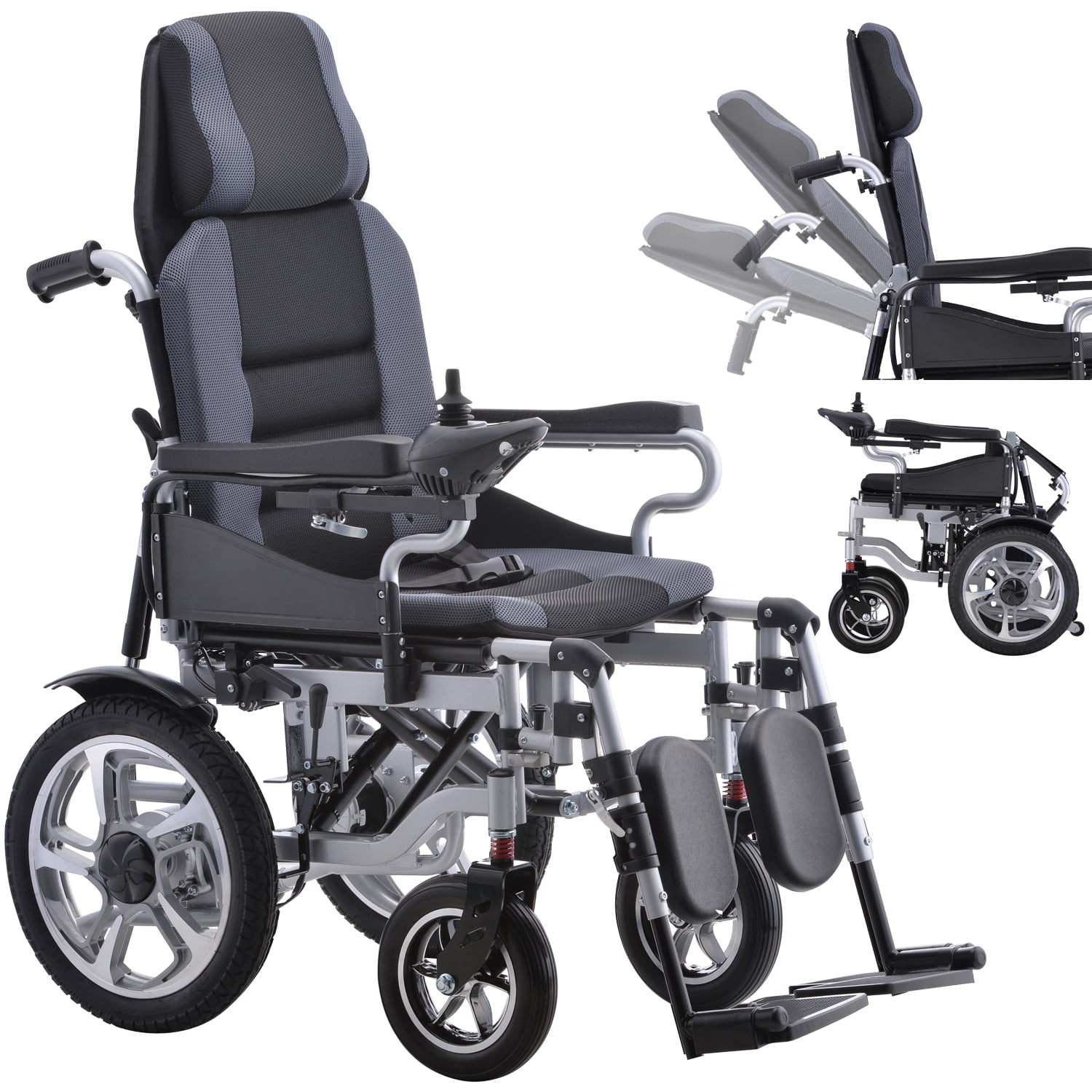 EazinGo Heavy Duty Motorized Power Wheelchair, Electronic Automatic ...