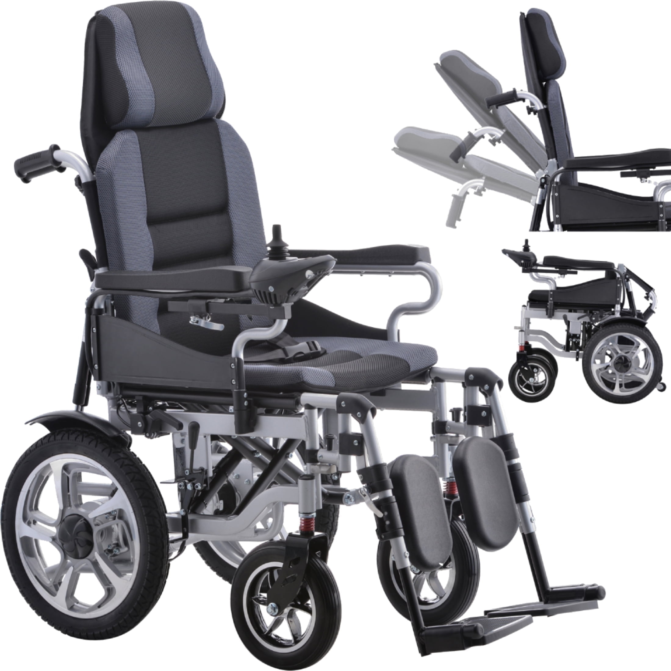 EazinGo Reclining Foldable Electric Wheelchairs for Adults 20Ah ...