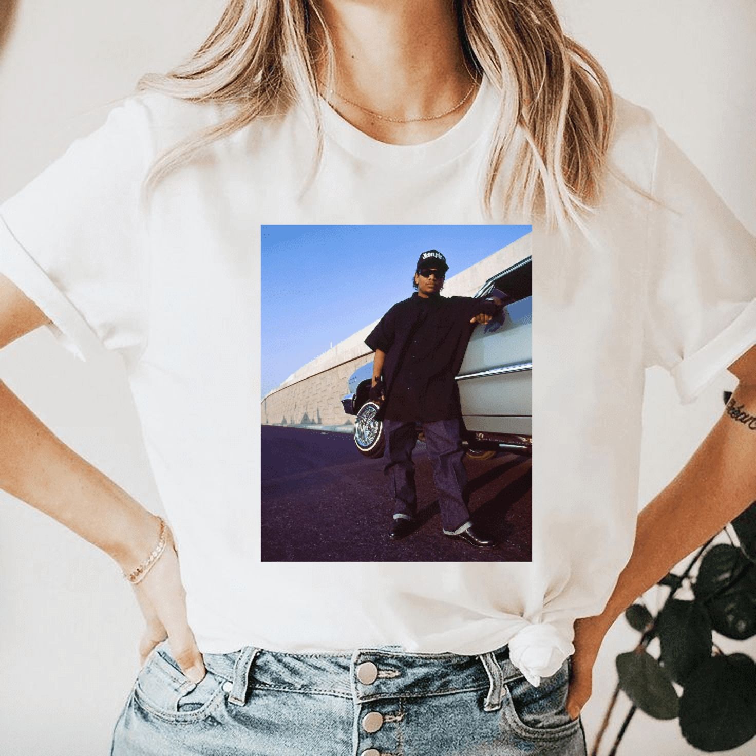 Eazy-E NWA Compton Gangsta Rap Legend Icon Fan Graphic Art Unisex T ...