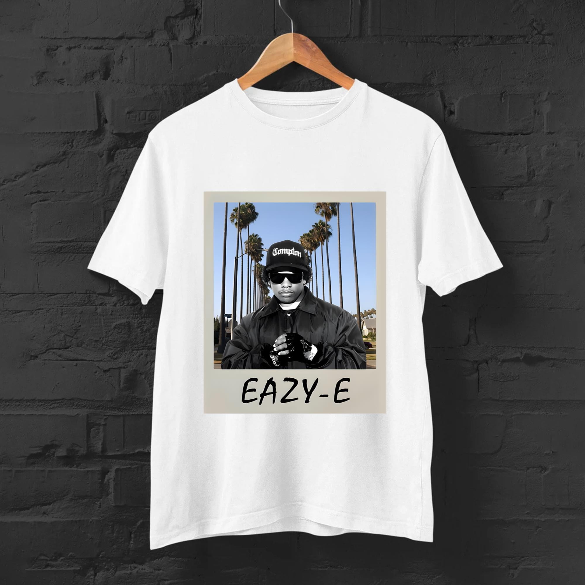 Eazy-e from N.W.A White T-Shirt High Quality! West Coast CPT Compton OG ...