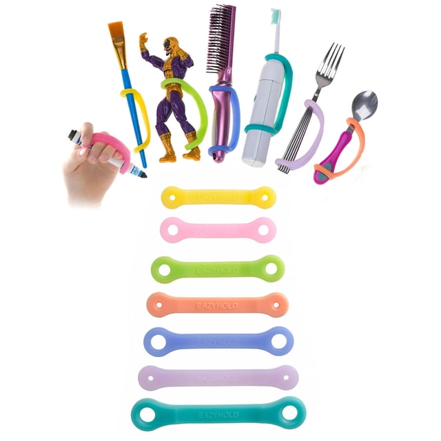 EazyHold Therapist/Teacher Grip Assist (7 Pack) Universal Cuff ...