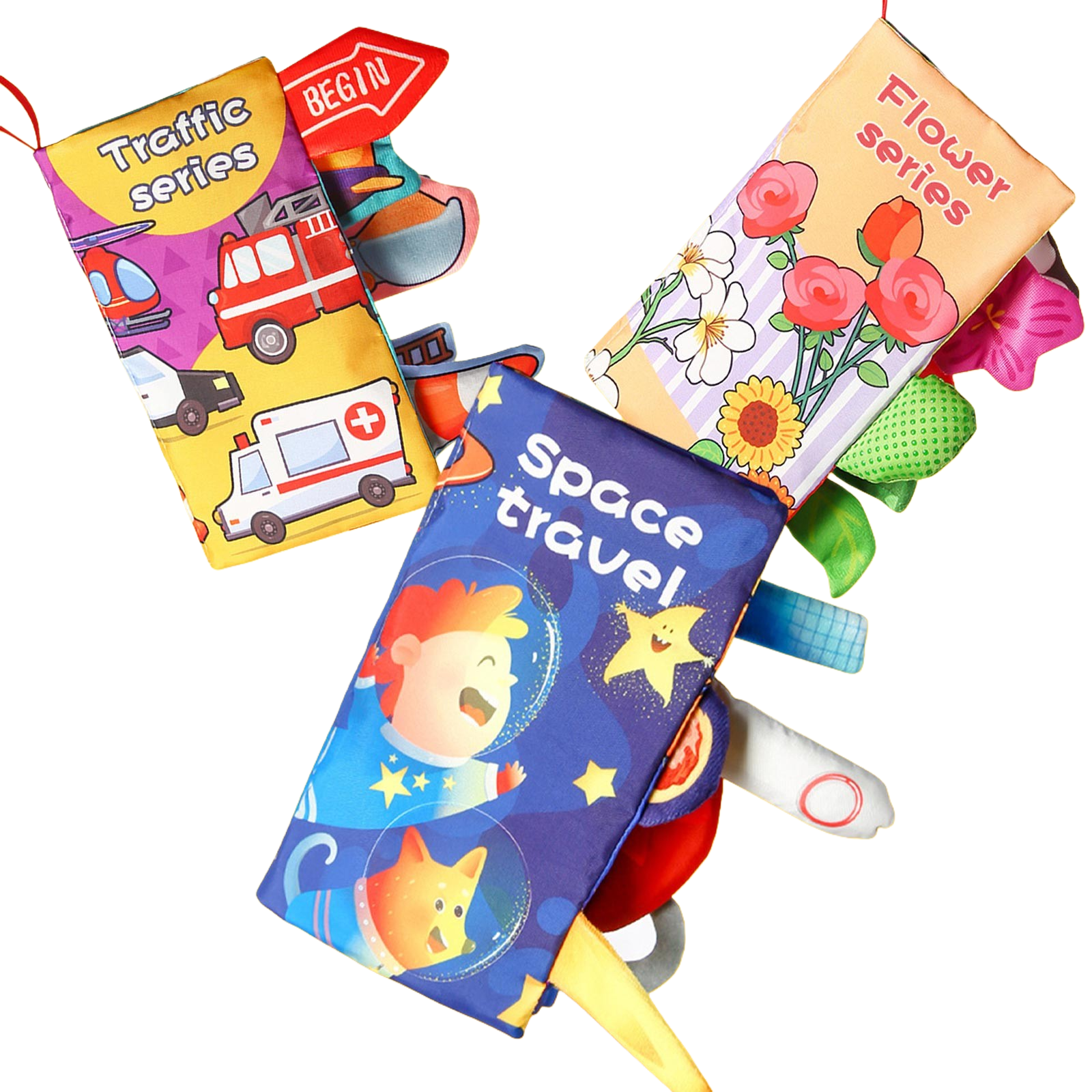 EazyTech 3 Pieces Sensory Busy Books Toy Set for Babie 0-3-6-12-18 ...