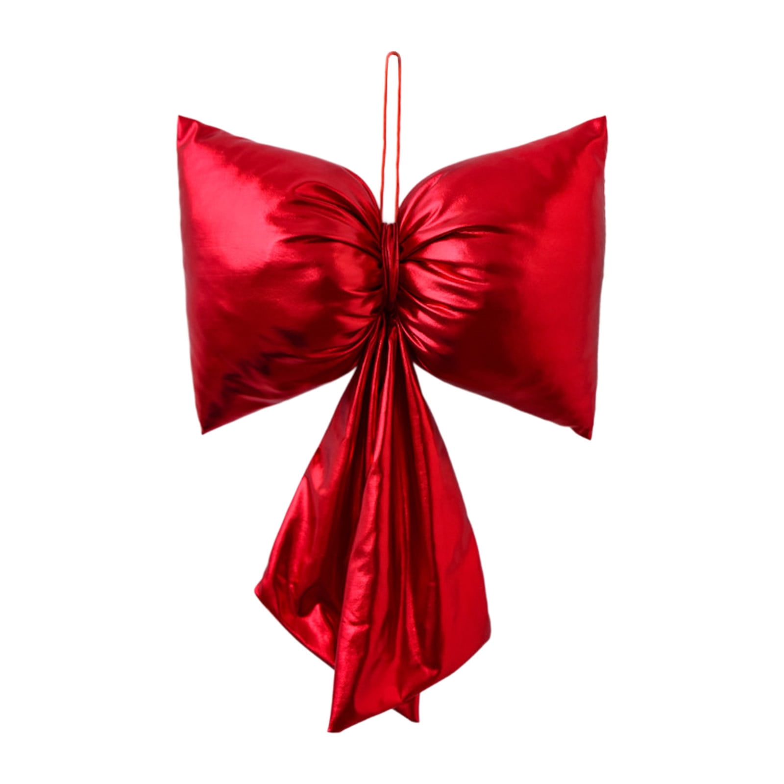 EazyTech Large Christmas Bow Ornament for Tree Decorations, 35in Velvet ...