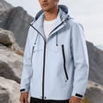 EazyTech Men's Lightweight Waterproof Rain Jackets Shell Hooded Outdoor ...