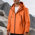 EazyTech Men's Lightweight Waterproof Rain Jackets Shell Hooded Outdoor ...