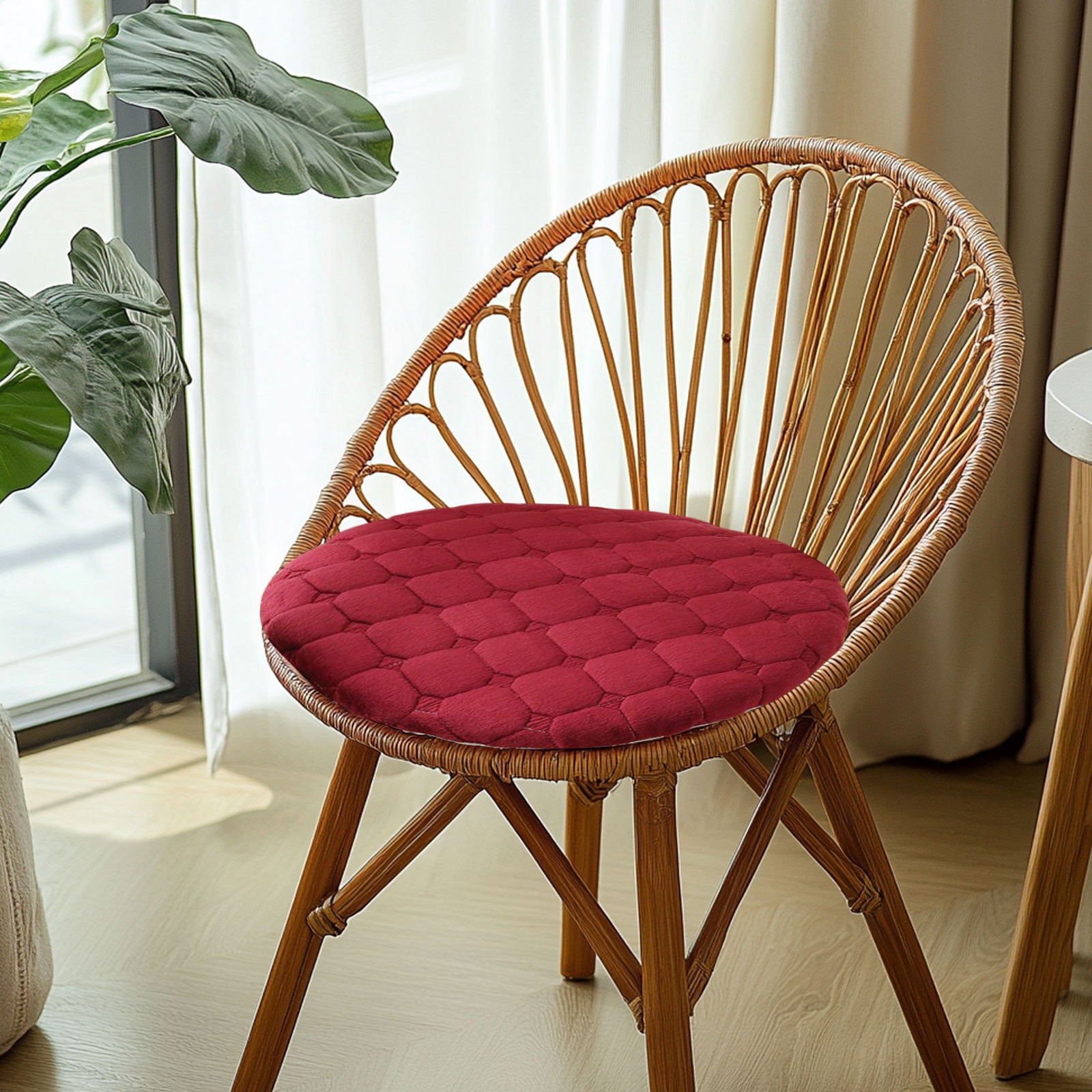 EazyTech Round Plush Seat Cushion for Chair, Floor & Tatami - Support ...
