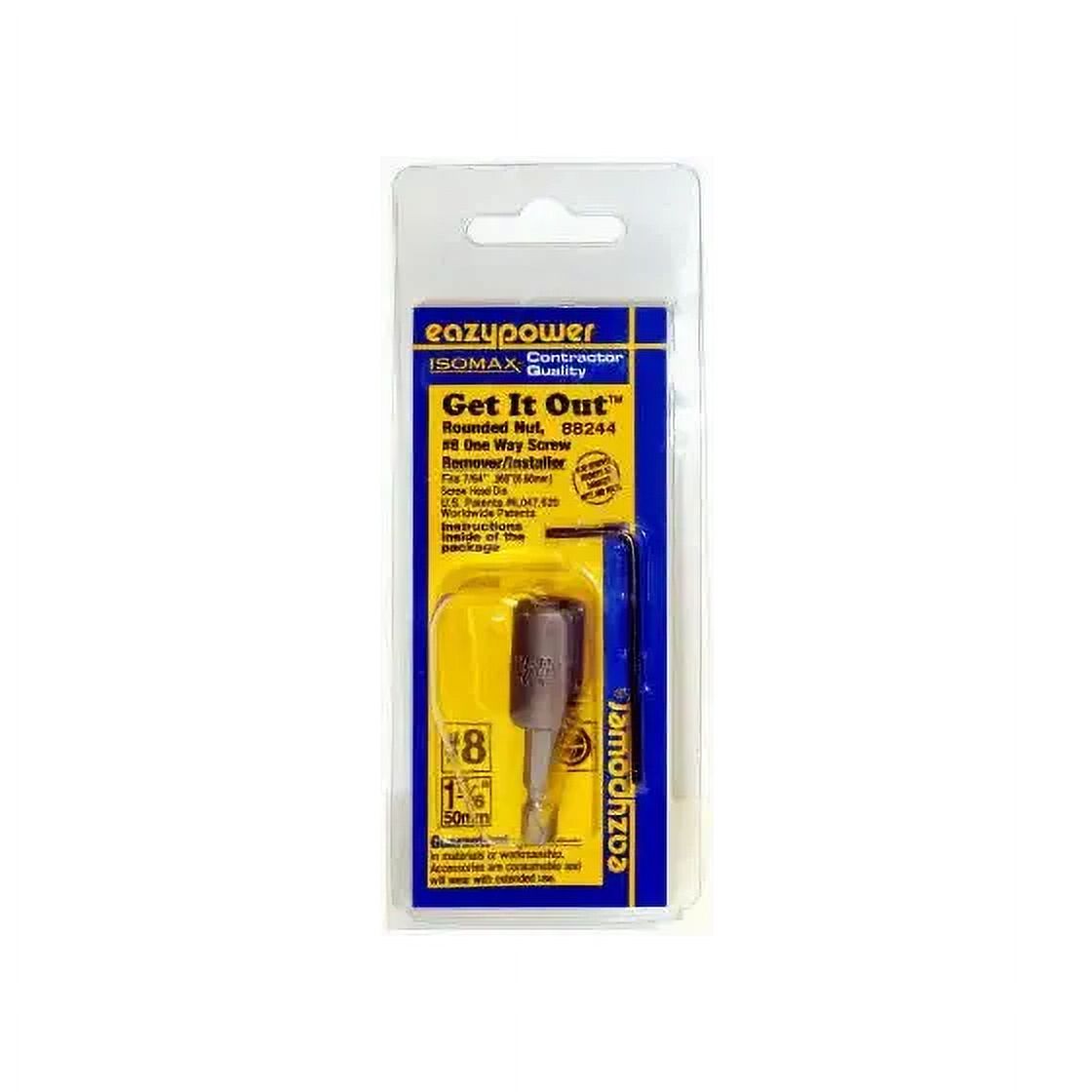 Eazypower 88244 Insert Bit #8 1-Way Screw Remover, Each - Walmart.com
