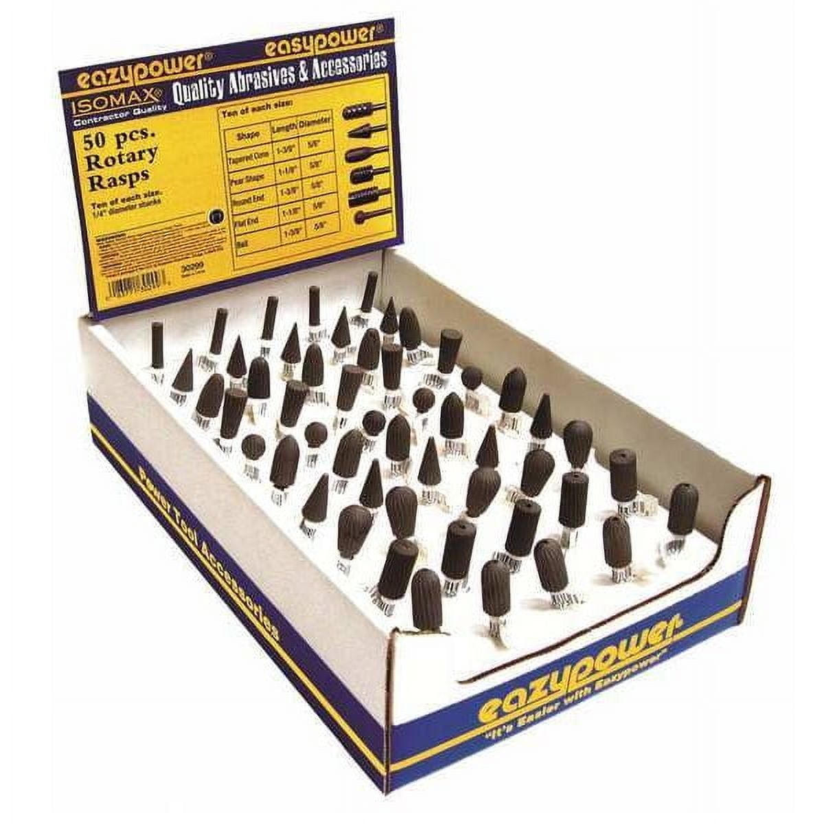 Manufacturer Varies Assorted Rotary Rasp Kit,50 Pieces 30299 - Walmart.com
