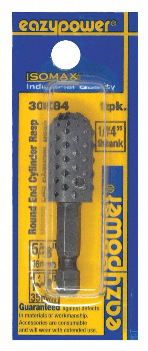 Eazypower Rotary Rasp,Rounded,1/4 in Shank Dia 30084 - Walmart.com
