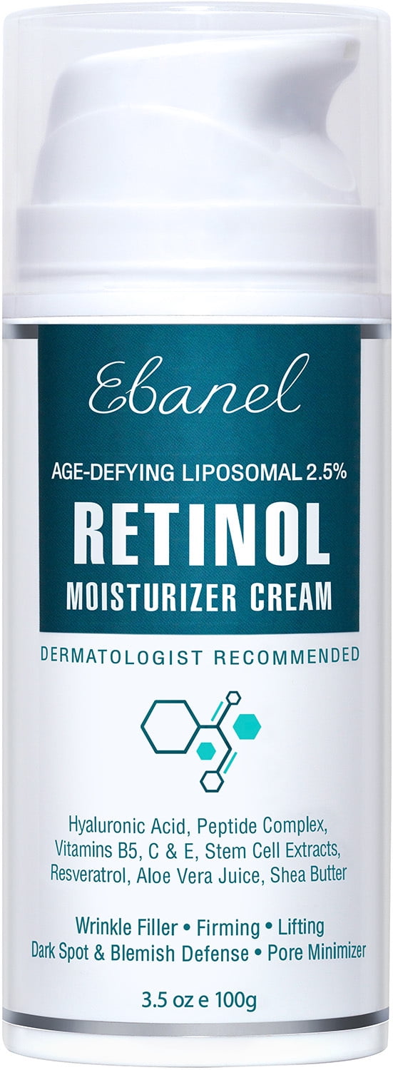 Ebanel 2.5% Liposomal Retinol Cream for Face with Peptides, Hyaluronic ...