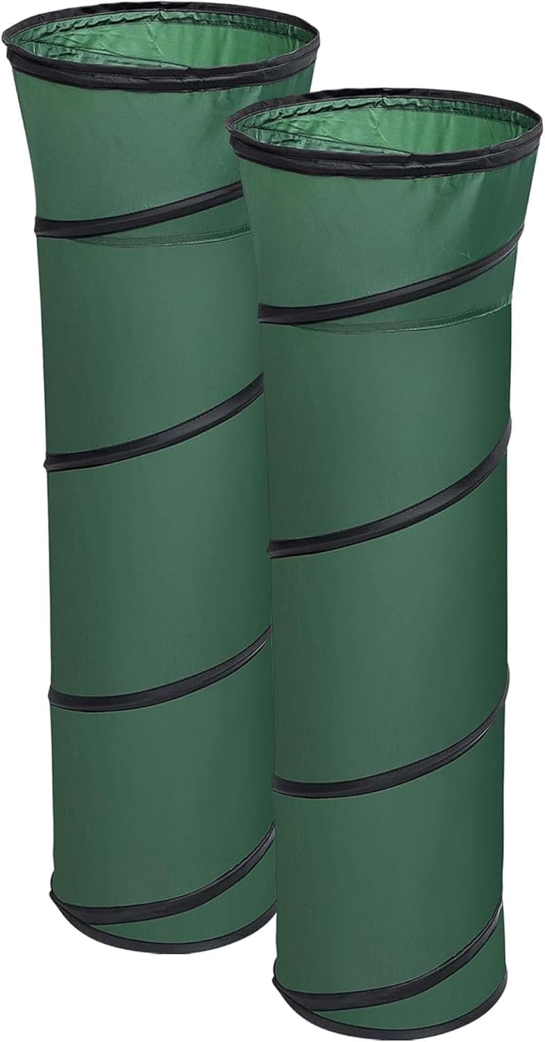 Ebaokuup 2 Pcs Leaf Bag Funnel Holder, Foldable Lawn Bag Chute Stand ...