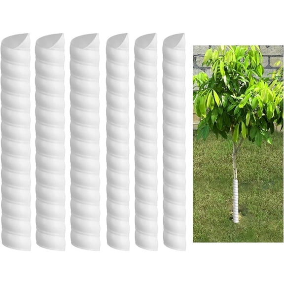2 Pcs Tree Trunk Protector-2 Size Plastic Spiral Tree Guard Tree Trunk ...