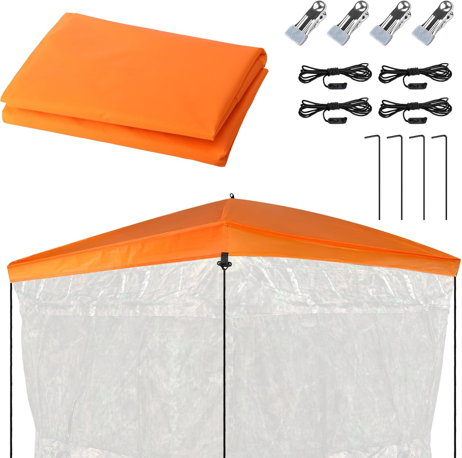 Ebaokuup Blaze Orange Hunting Blind Cap, Hunting Blind Safety Cap Cover ...