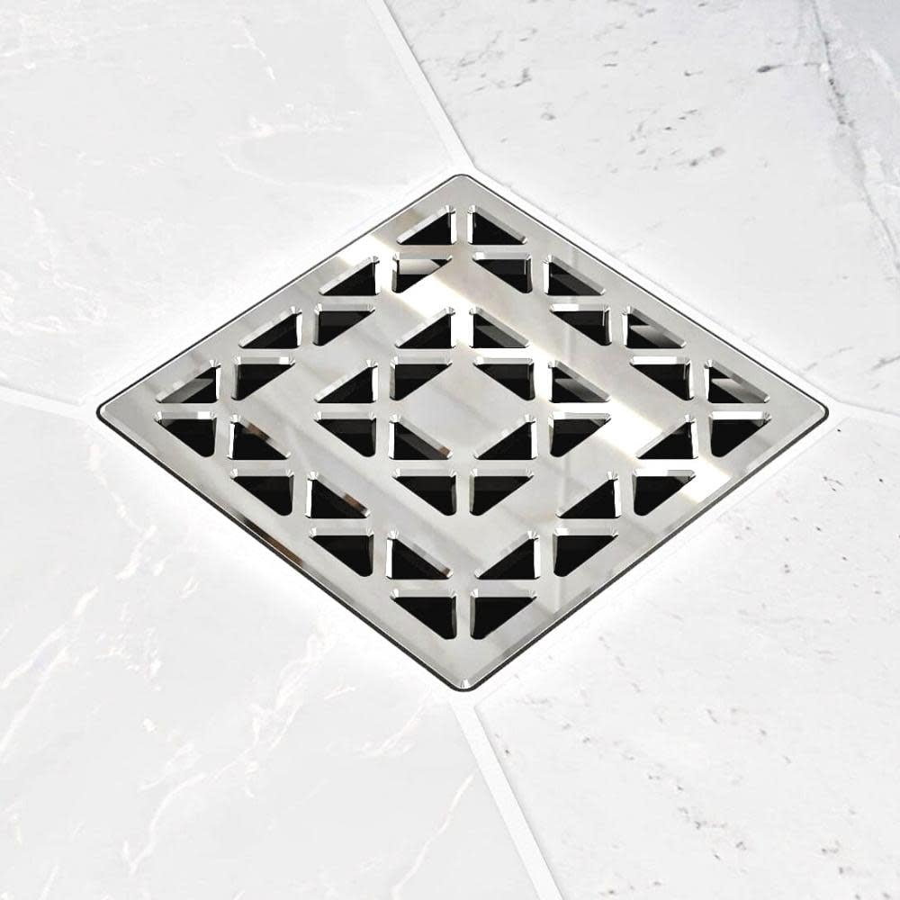 Ebbe Unique Square Shower Drain Grate Lattice - Stainless Steel ...