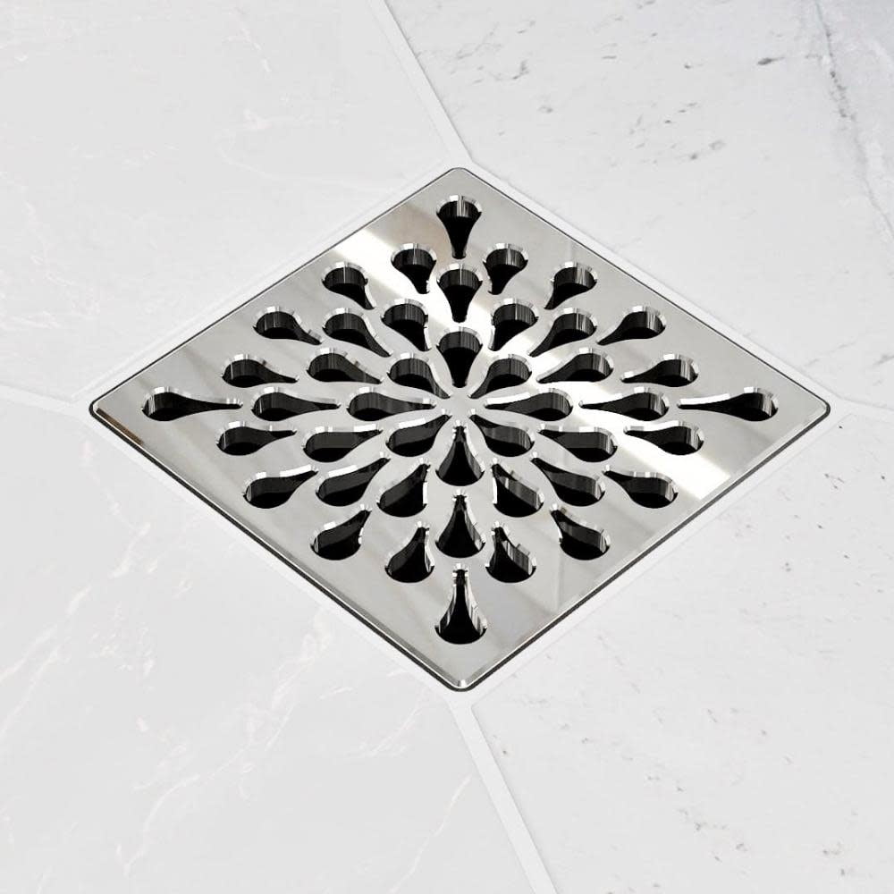 Ebbe Unique Square Shower Drain Grate Splash - Stainless Steel ...