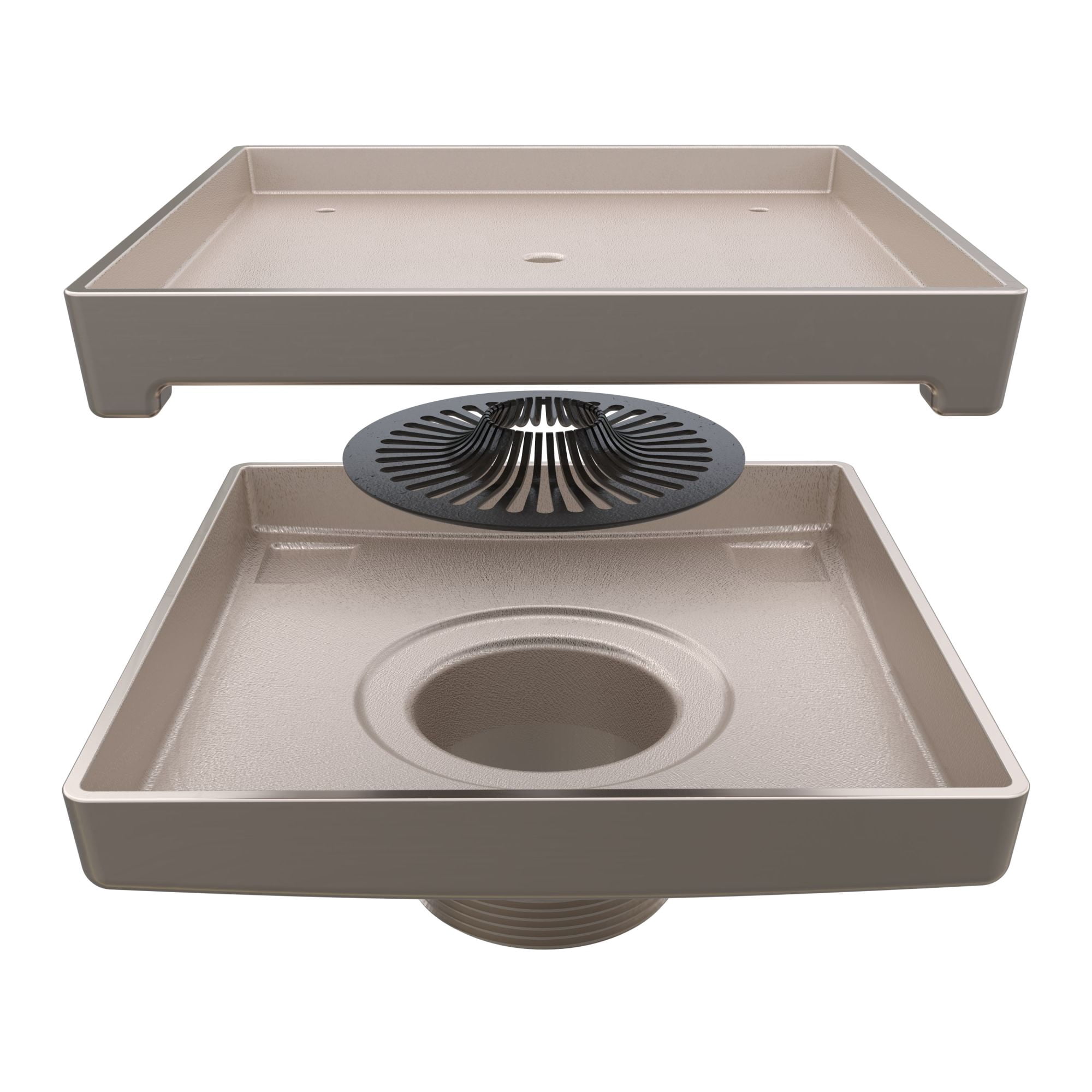 Ebbe America Etid-6 Rough-In 6" Legacy Shower Drain - Nickel - Walmart.com