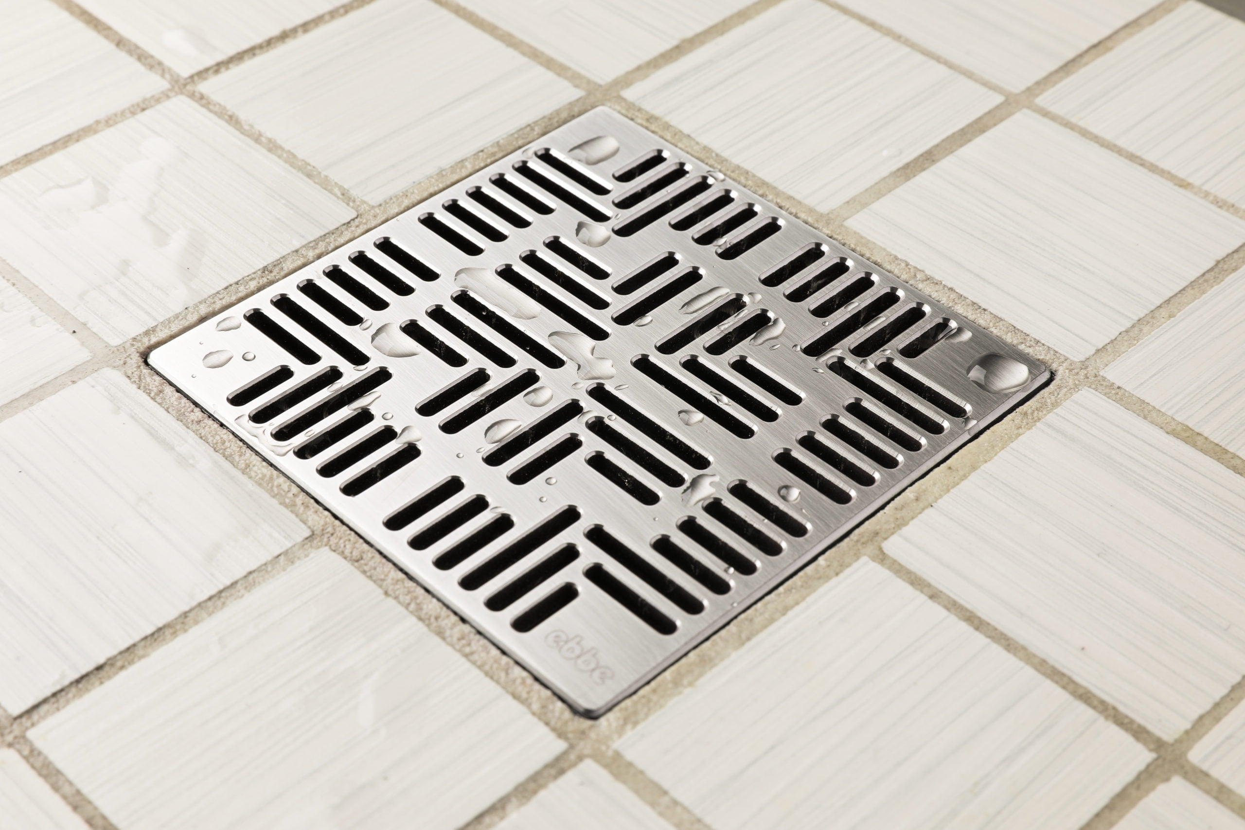 Ebbe Unique Square Shower Drain Grate Navajo - Stainless Steel - Satin ...