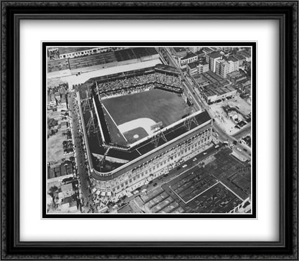 Ebbets Field 2x Matted 28x28 Large Black Ornate Framed Art Print from ...