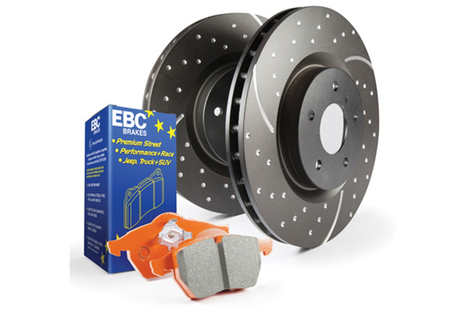 Ebc Brakes S8kf1105 S8 Kits Orangestuff And Gd Rotors Fits select: 2008 ...