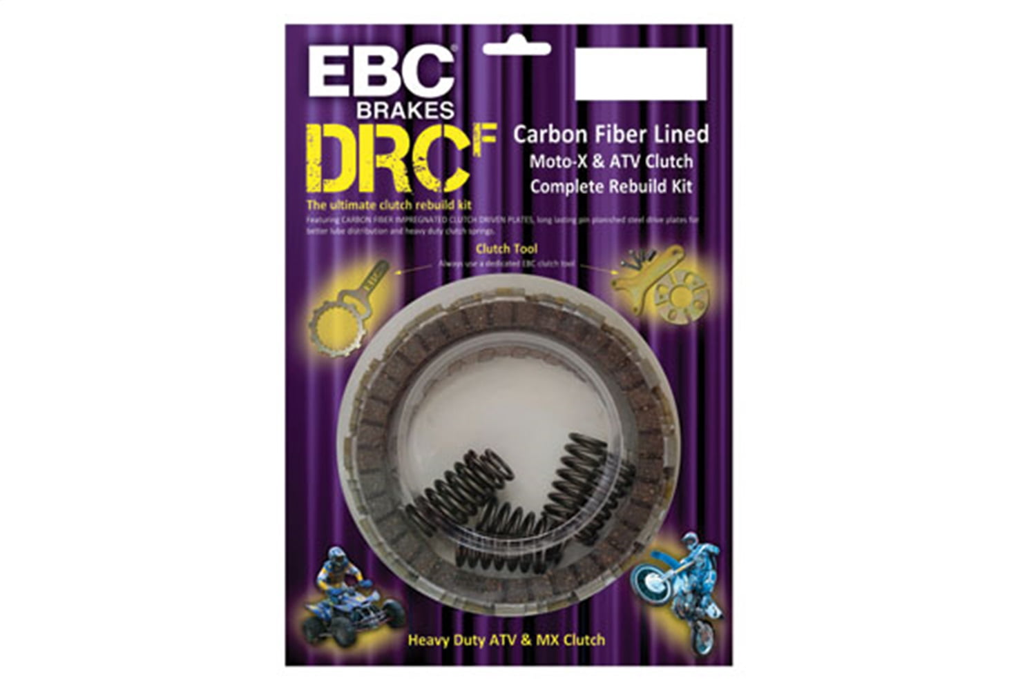 EBC Brakes DRCF Carbon Fibre Lined Clutch Rebuild Kit DRCF280 to Fit ...