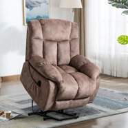 Alwalue Oversized Manual Recliner Chair, Velvet Soft Overstuffed for ...