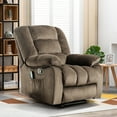 Ebello Design BIG MASSAGE Vibrating Recliner with Heat, Soft Fabric ...
