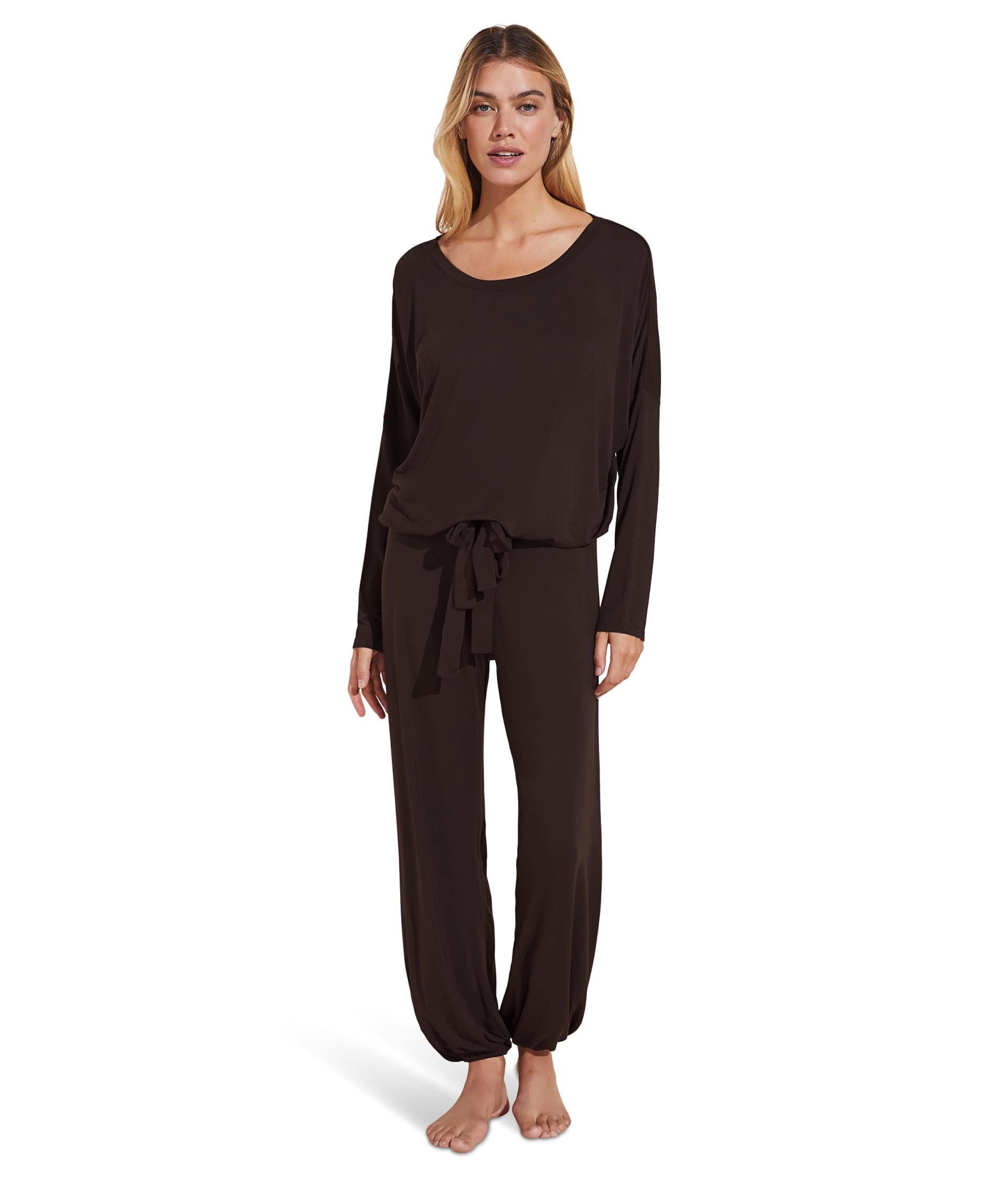 Eberjey Gisele Slouchy Pajama Set (Womens, Java, XL) - Walmart.com
