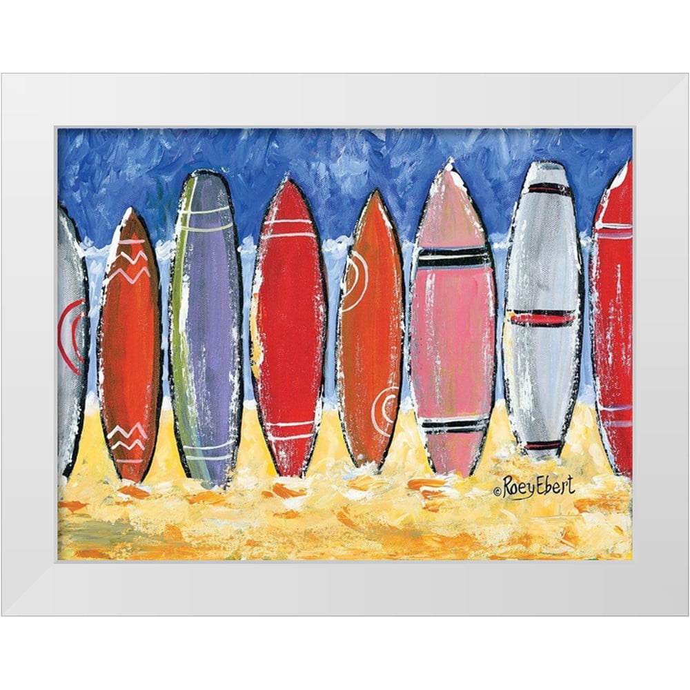 Ebert, Roey 14x12 White Modern Wood Framed Museum Art Print Titled - Beach Vibes - Walmart.com