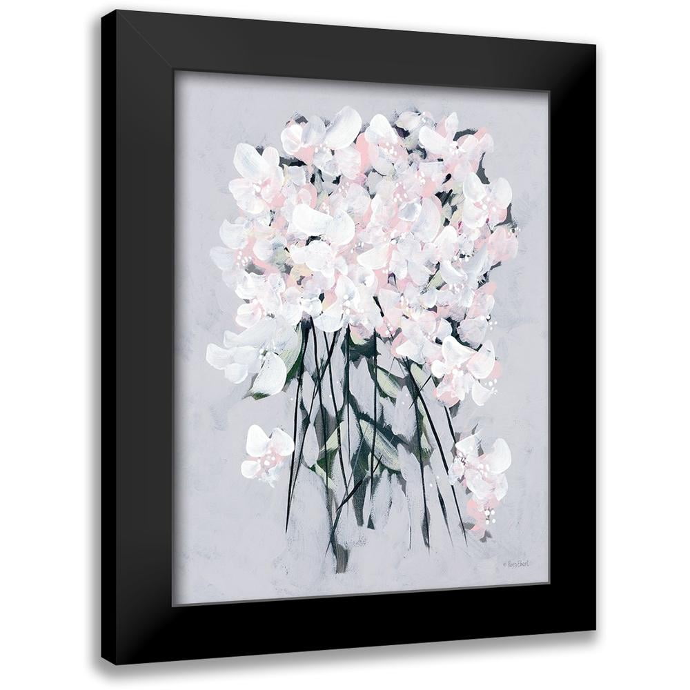 Ebert, Roey 15x18 Black Modern Framed Museum Art Print Titled - Romantic Floral II - Walmart.com