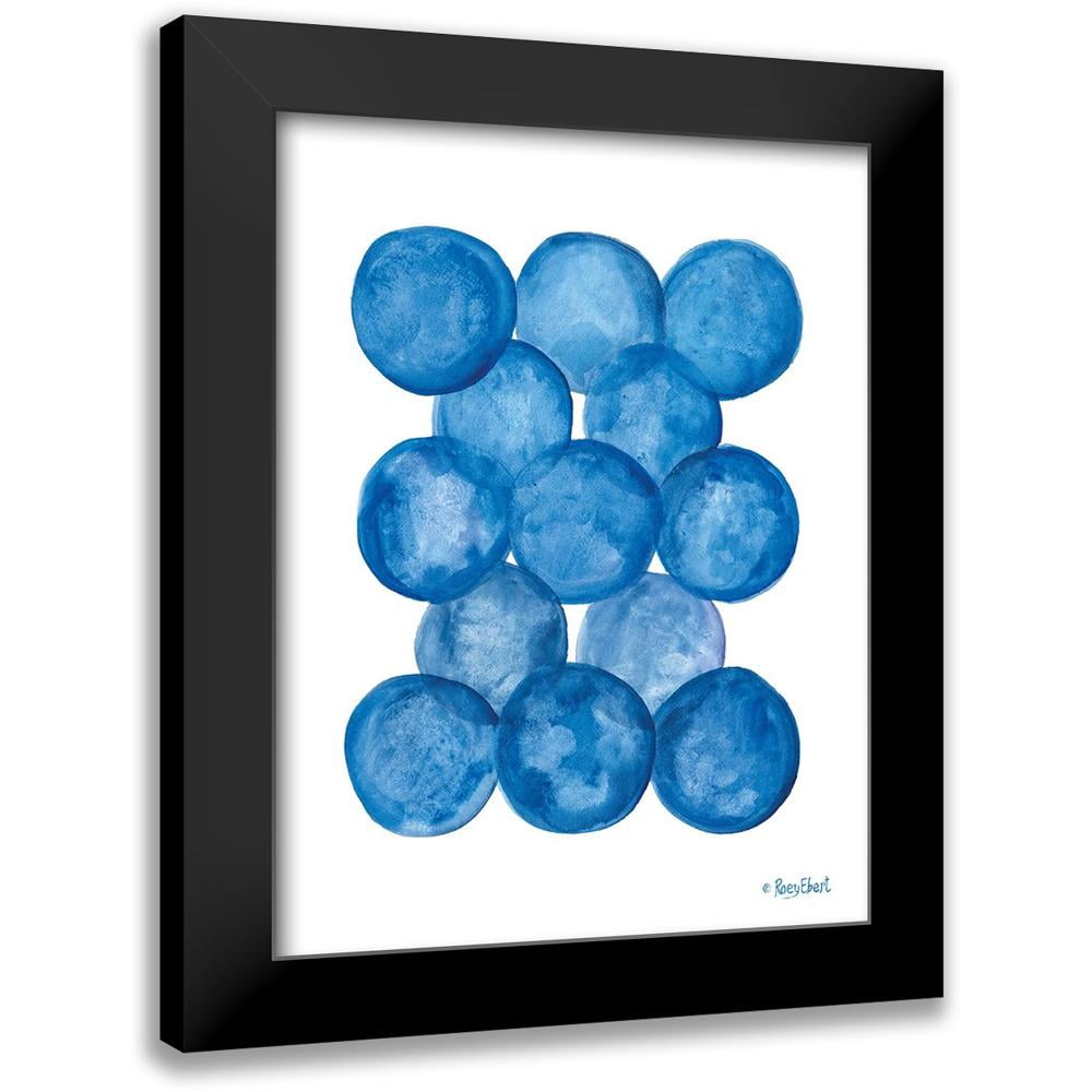 Ebert, Roey 19x24 Black Modern Framed Museum Art Print Titled - Aegean Blue Abstract III ...