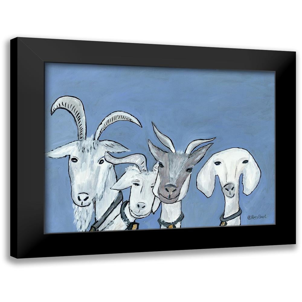 Ebert, Roey 24x19 Black Modern Framed Museum Art Print Titled - Goats ...