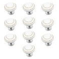 Ebeta 10 Pack Kitchen Cabinet Knobs Drawer Knobs Dresser Knobs, White ...