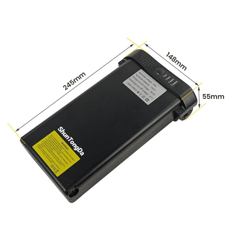 Ebike Battery 24V 10.4ah 14ah 36V10.5ah Rear Rack City Bike Battery ...