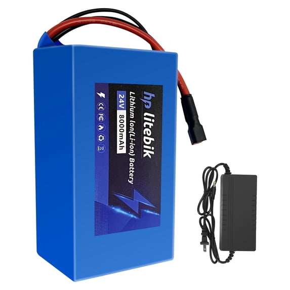 Ebike Battery 24v 8ah Bicycle Scooter Motor Battery Lithium Ion 24v ...