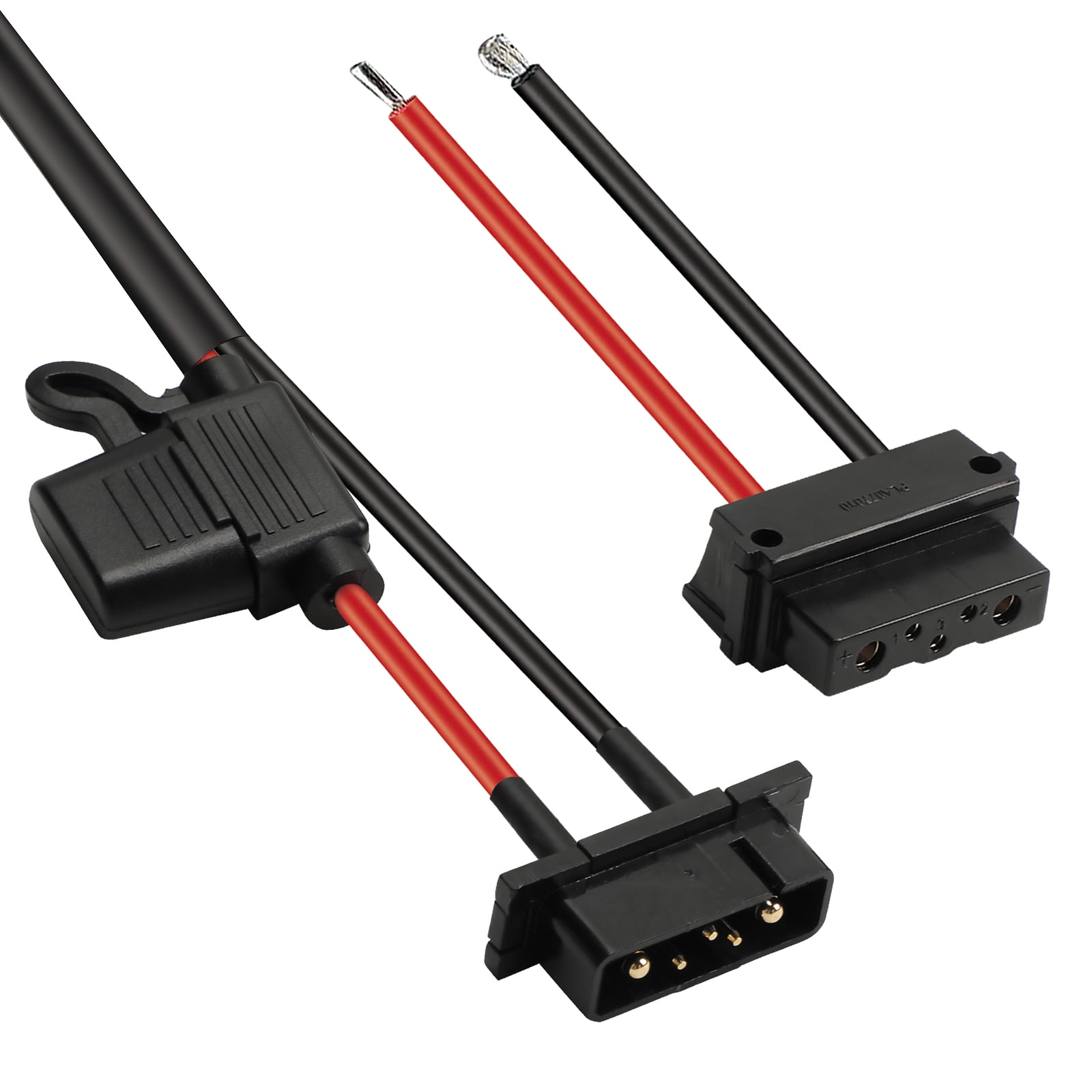 Ebike Battery 5 Pin/6 Pin Discharge Connector with 50A External Fuse - High-Quality Male ...