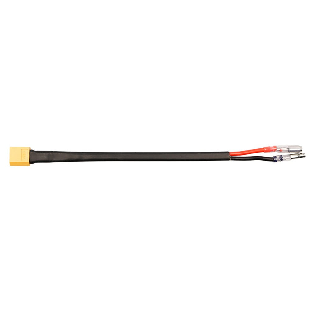 Ebike Battery Cable Black+Yellow+Red Connecting Line Rubber+Metal Male ...