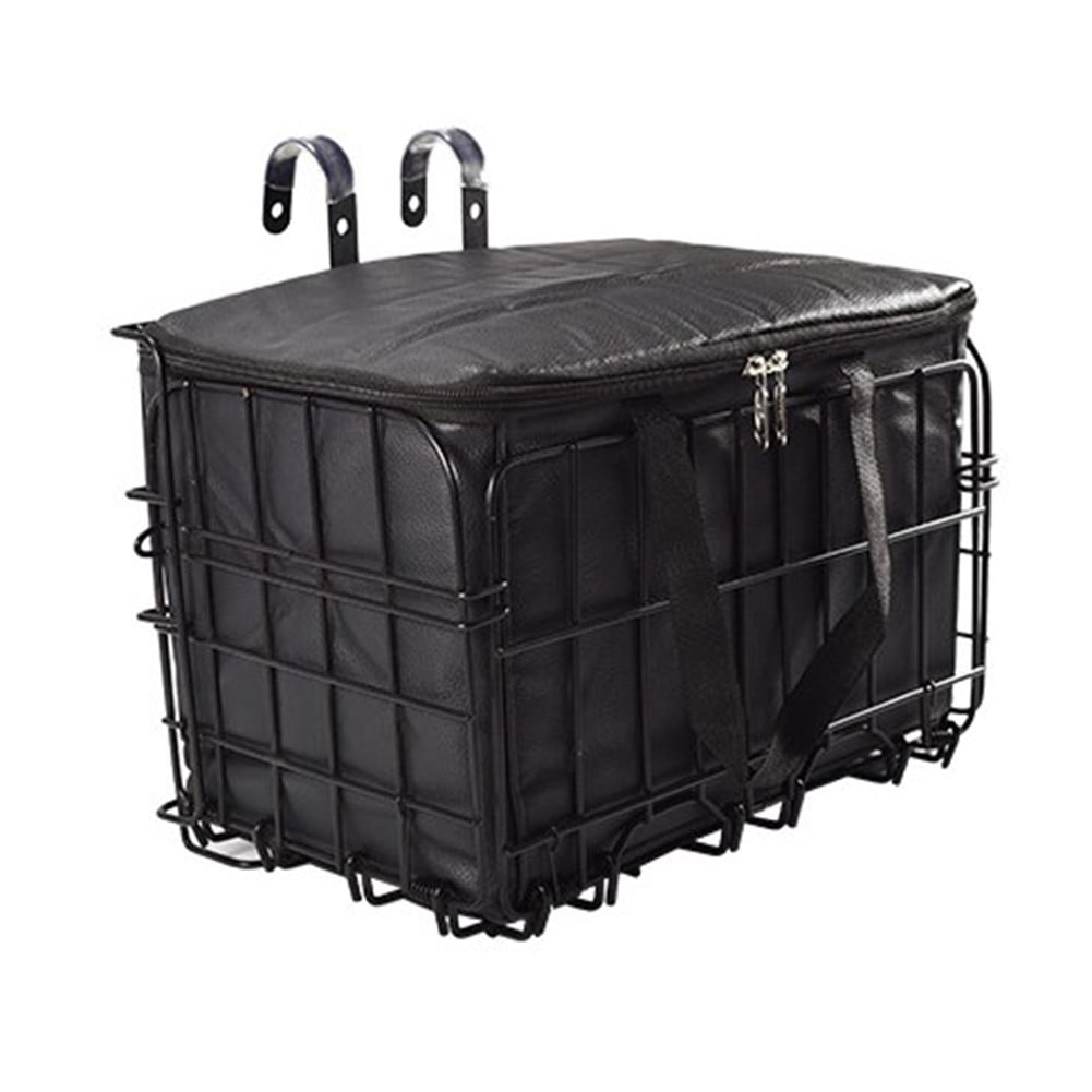 Ebike Bike Basket Front/Rear Folding Bicycle Basket With Removable ...