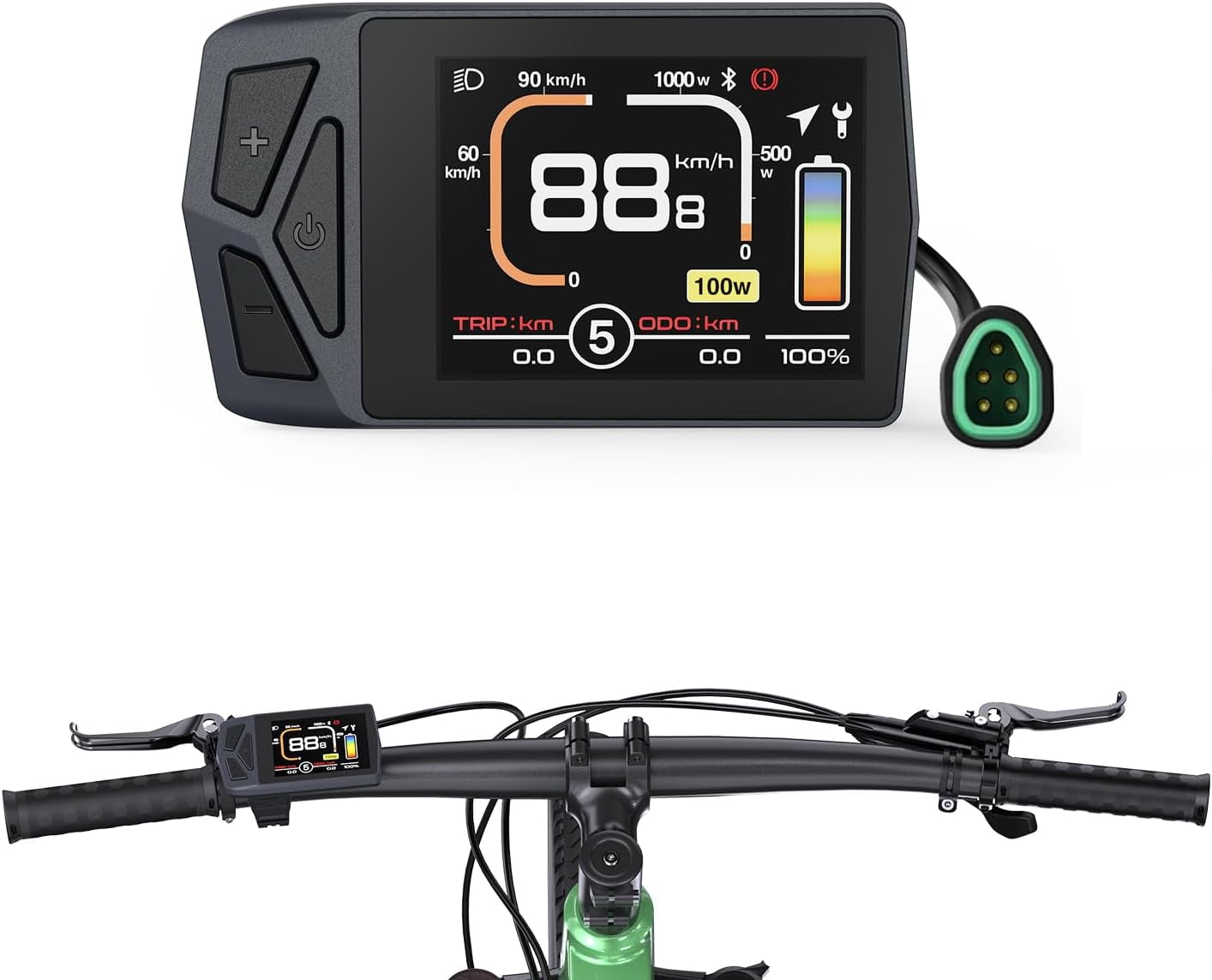 Ebike Display-EKD01 2.4" TFT Color Screen for Bafang CAN Protocal Mid ...