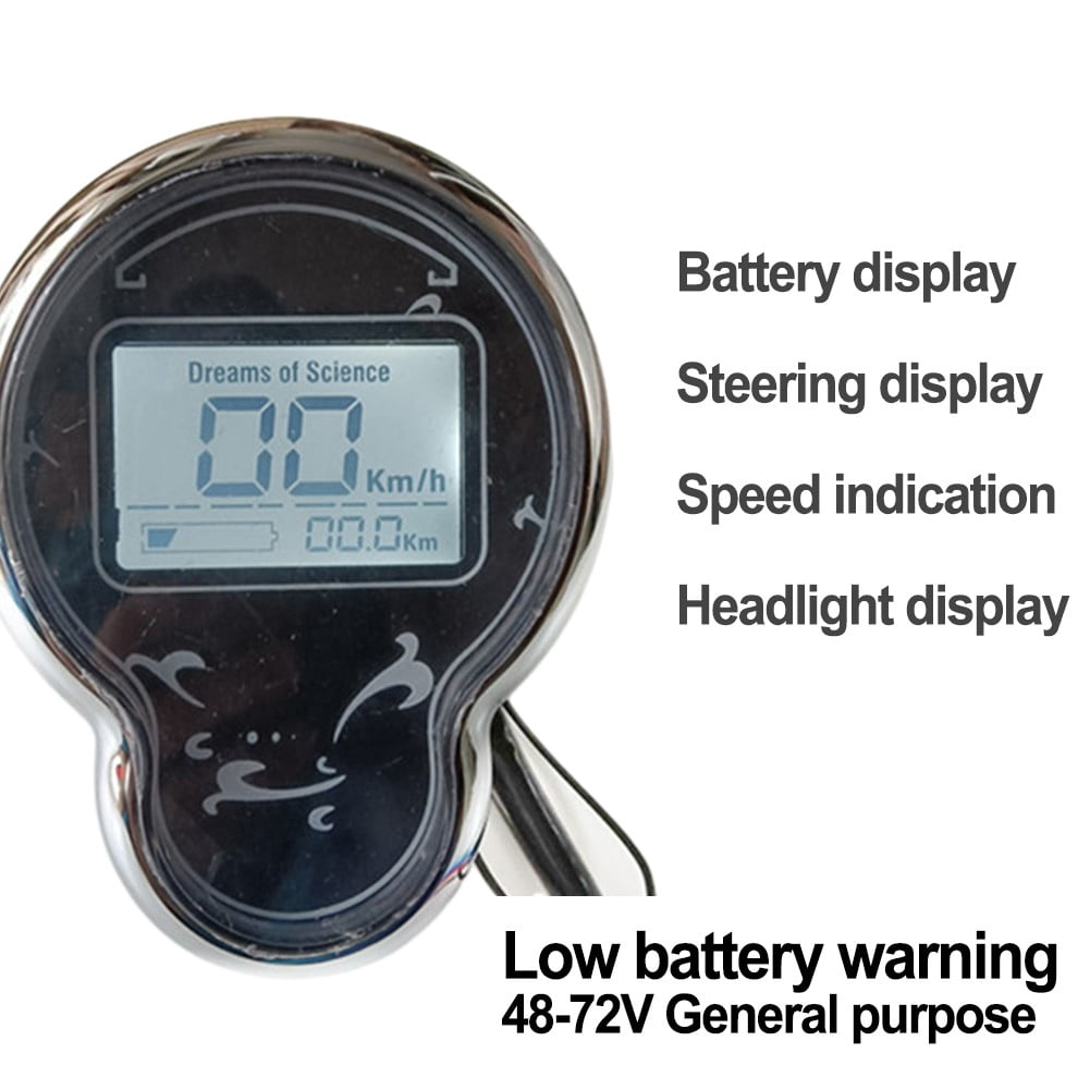 Ebike LCD Display Motor Speedmeter Screen 48-72V E-Bike Electric Bike ...