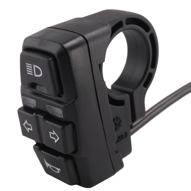 Ebike Light Switch+Horn and Turning Light Switch Scooters Electric Bicycle Intelligent Mountain ...