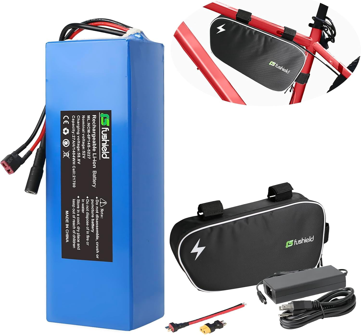 Ebike Lithium Battery 52V 27Ah (for 1200-2000W) - Walmart.com