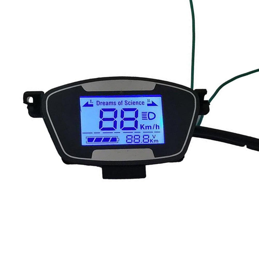 Ebike Scooter Lcd Display Motor Speedmeter Screen Electric Bike 48-72V ...