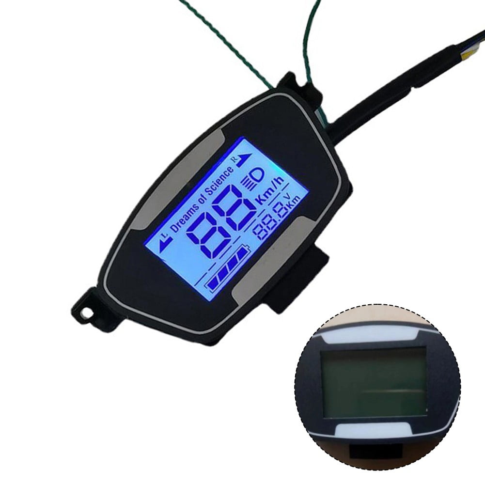 Ebike Scooter Lcd Display Motor Speedmeter Screen Electric Bike 48-72V ...