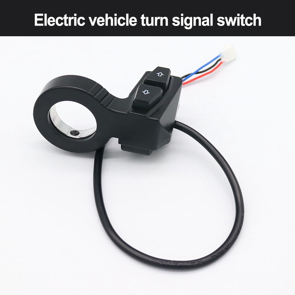 Ebike Switch Bicycle Turn Signal Switch 3PIN Plug ABS Material Black ...